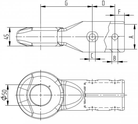 Drawbar eye compl. - Knott-Avonride Ltd.