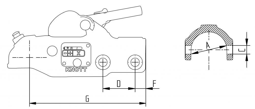 Ball coupling lockable - Knott GmbH