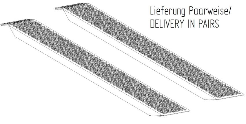 Loading rails straight reinforced, loading rail, walkway, access ramp ...