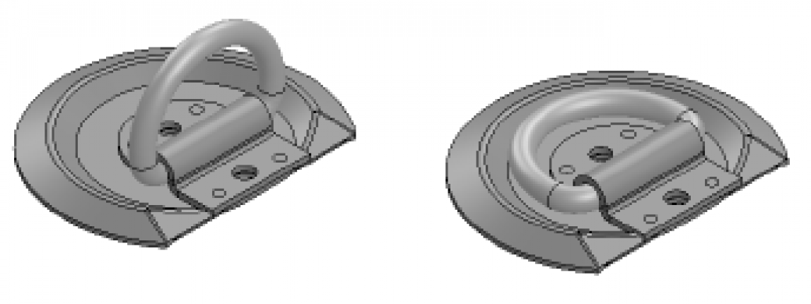 Lashing ring, strap, lashing recess, lashing eyelet, lashing eyelet for ...