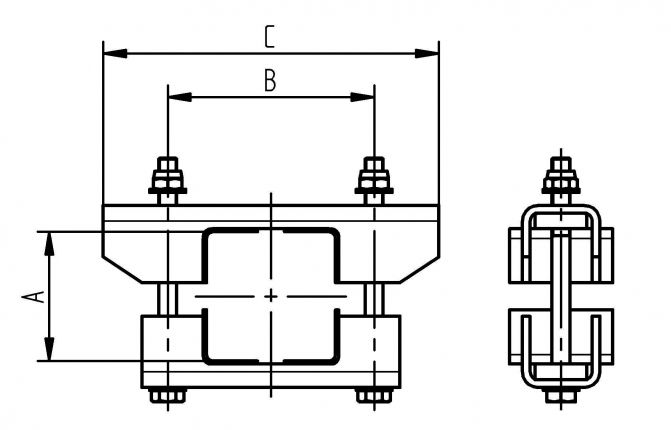 Clamping device compl. with tensioning block and screws - Knott ...
